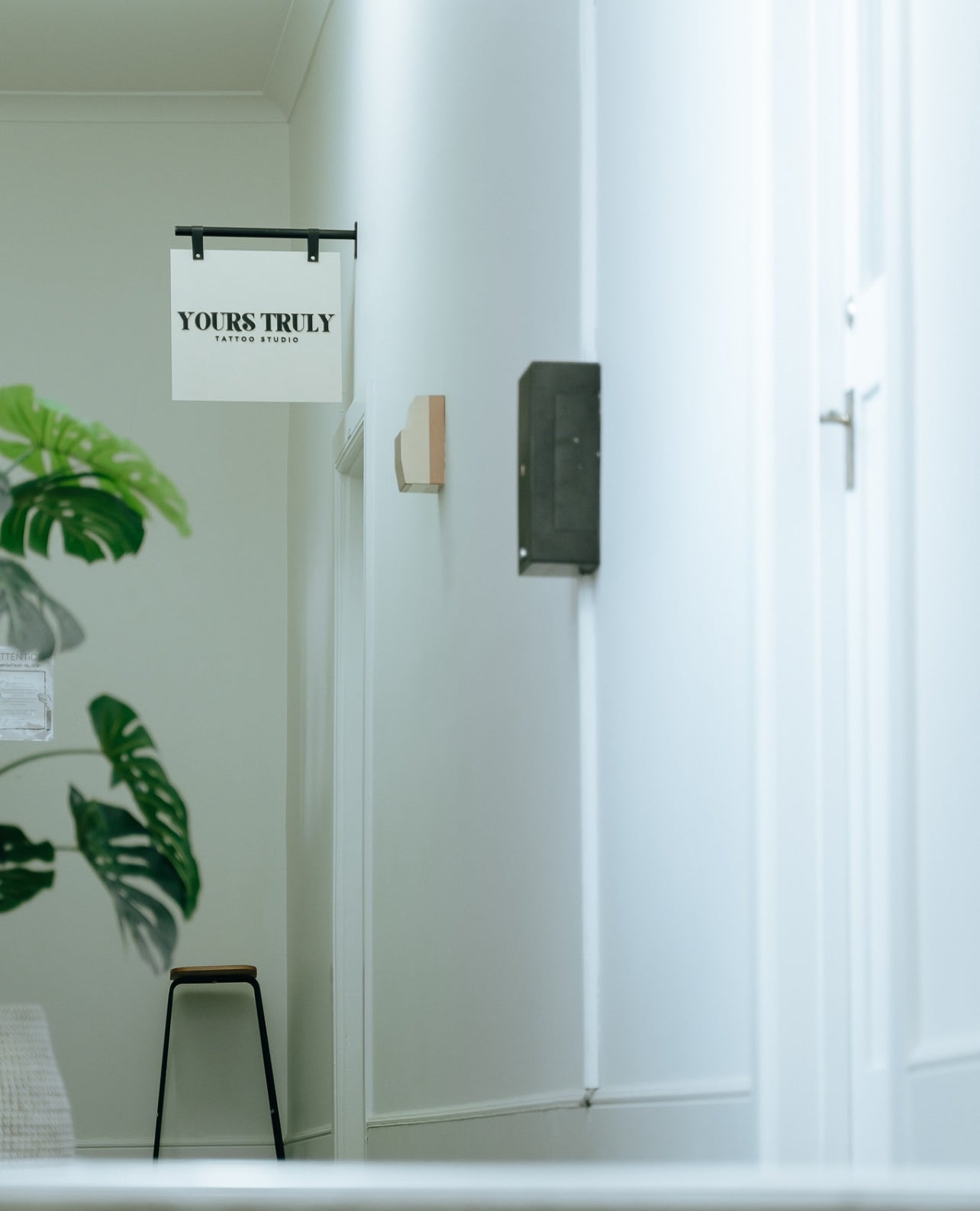 Hanging signage. Pole + acrylic sign – JamilaDesigns